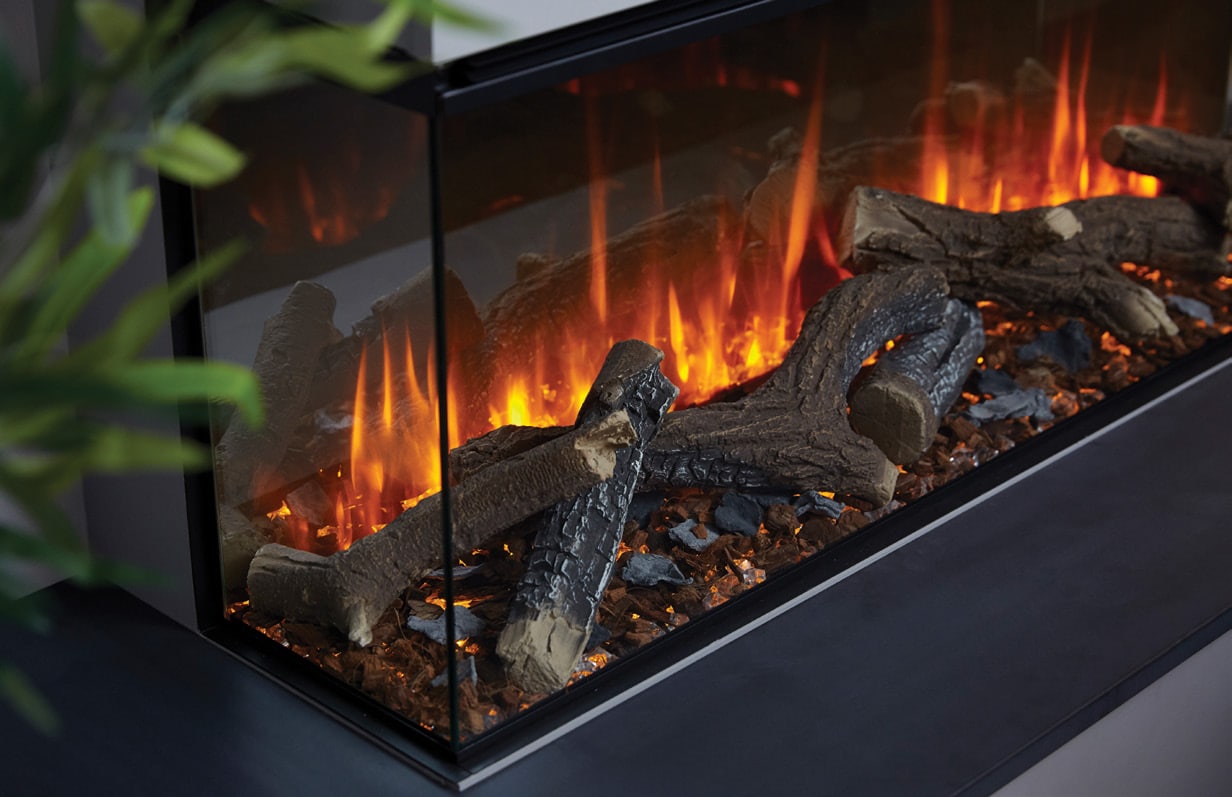 Forest 48 Electric Fireplace with Remote Control | Heat Savers